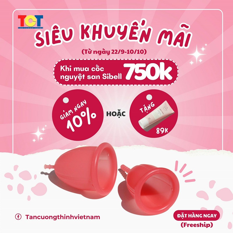 Cốc nguyệt san sibell chính hãng 100% GIÁ TỐT NHẤT